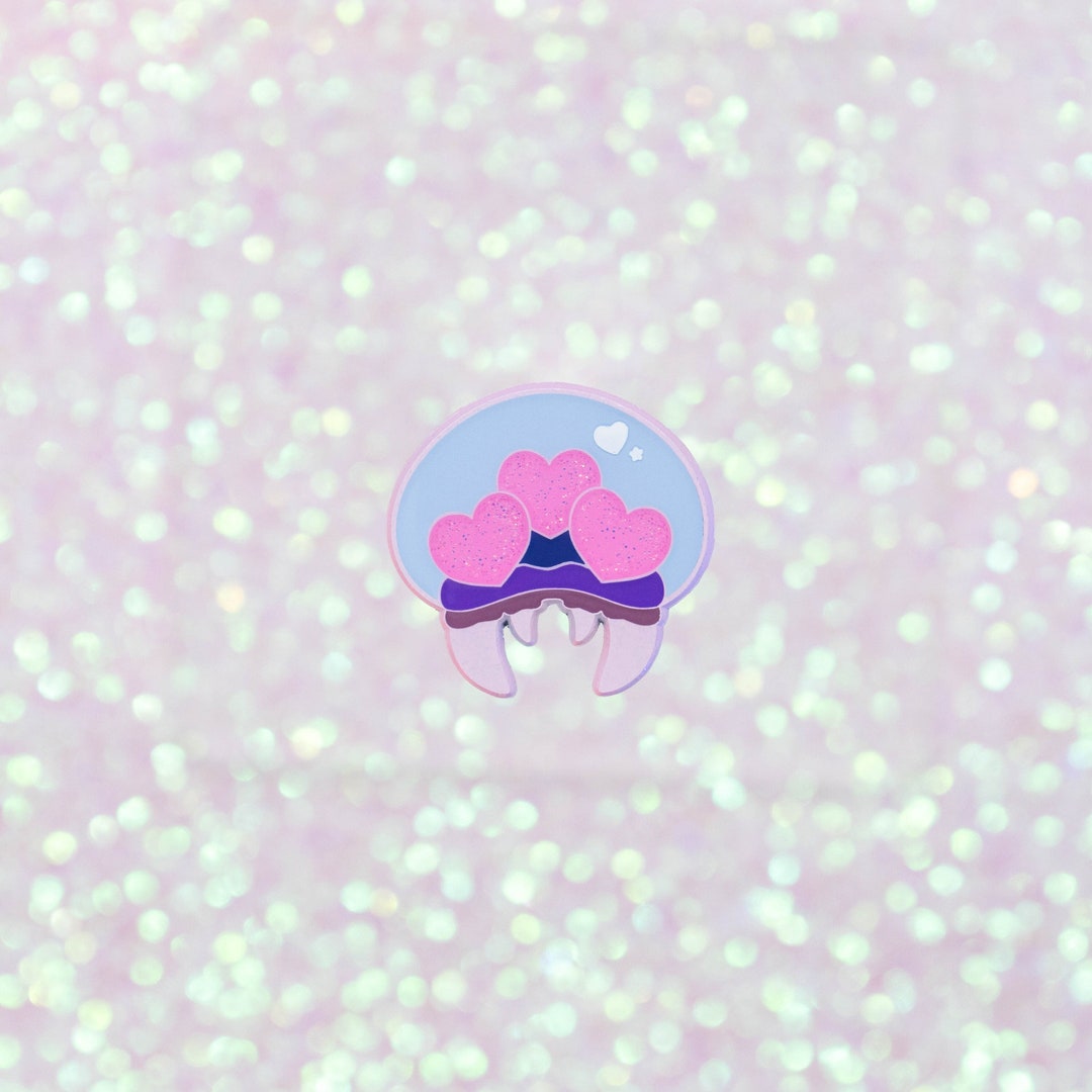 Pastel Cute Uwu Baby Parasite Alien Translucent Enamel Pin - Etsy