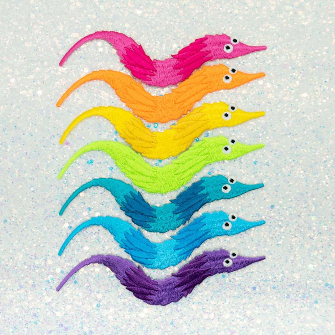 Wiggle Worm on a String Patch - Etsy