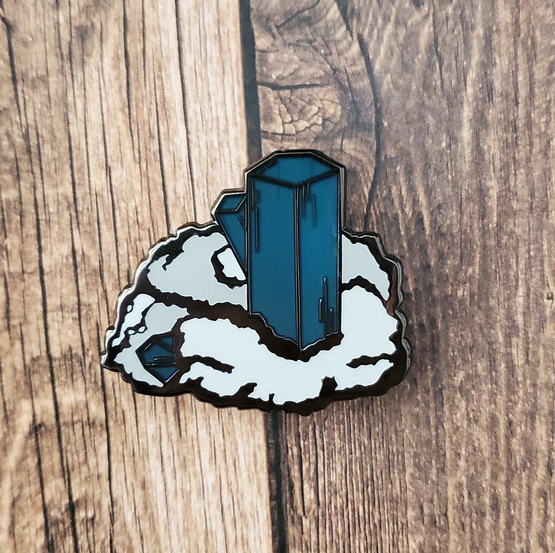 Emerald Beryl Translucent and Pearl Effect Enamel Pin - Etsy