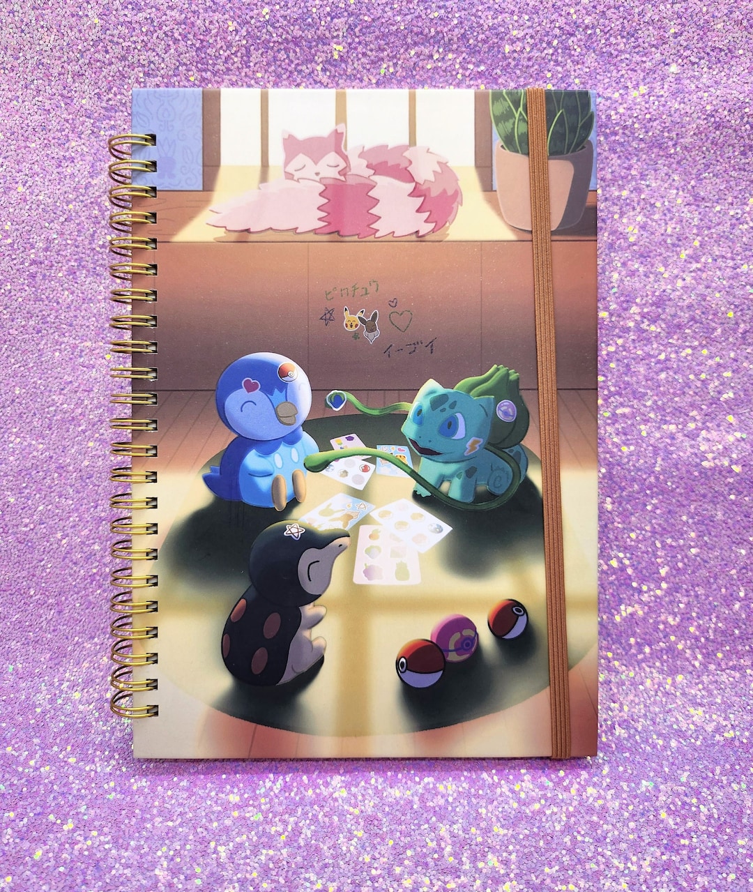 Happy Monsters Illustration Hardcover Sticker Book - Etsy