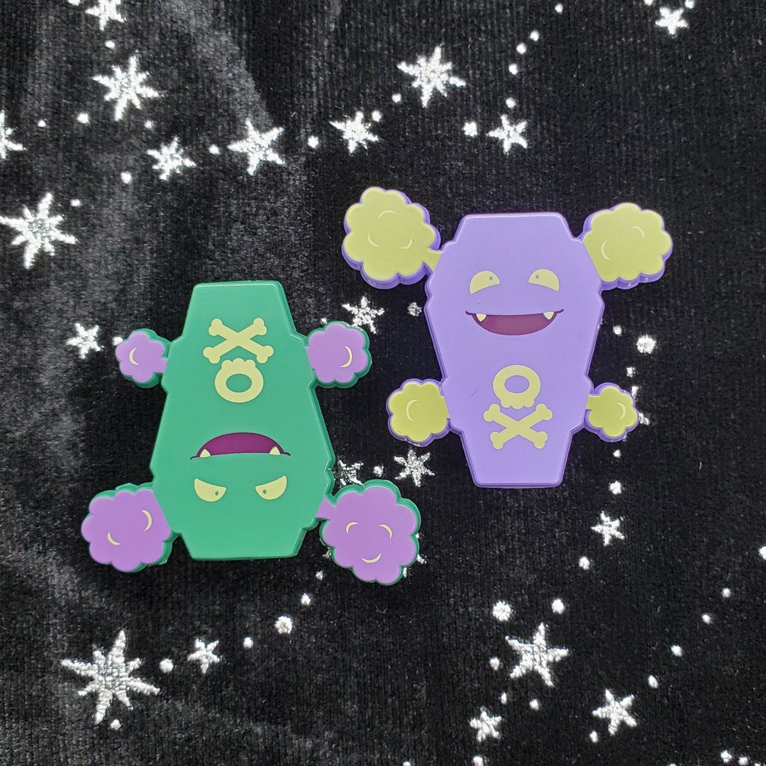 Limited Halloween Koffin Koffing Coffin Enamel Pin Smog Poison Pokemon ...