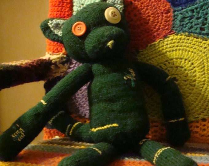 Knitted Zombie Ragdoll Cat - Etsy