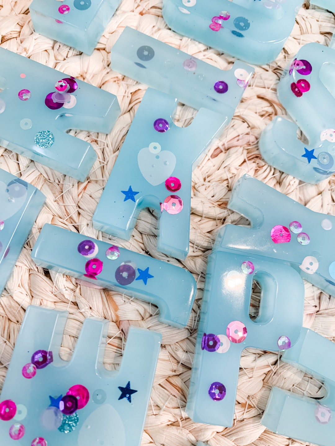 Frozen Blue Raspberry Slushy Site Resin Alphabet Set - Etsy