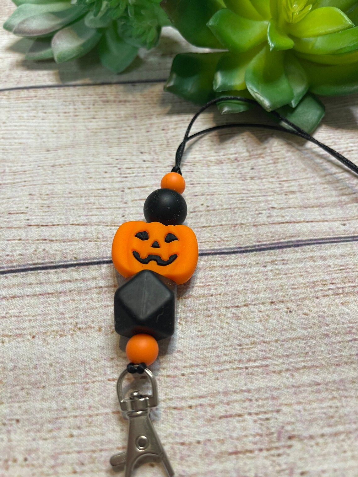 Teacher Lanyard, Student Lanyard, Halloween Silicone Lanyard - Etsy