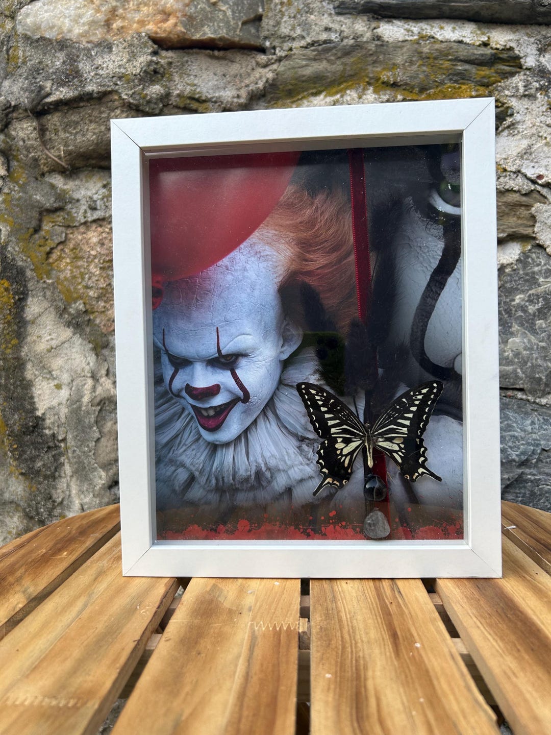 Butterfly Horror Clown Shadow Box Art - Etsy