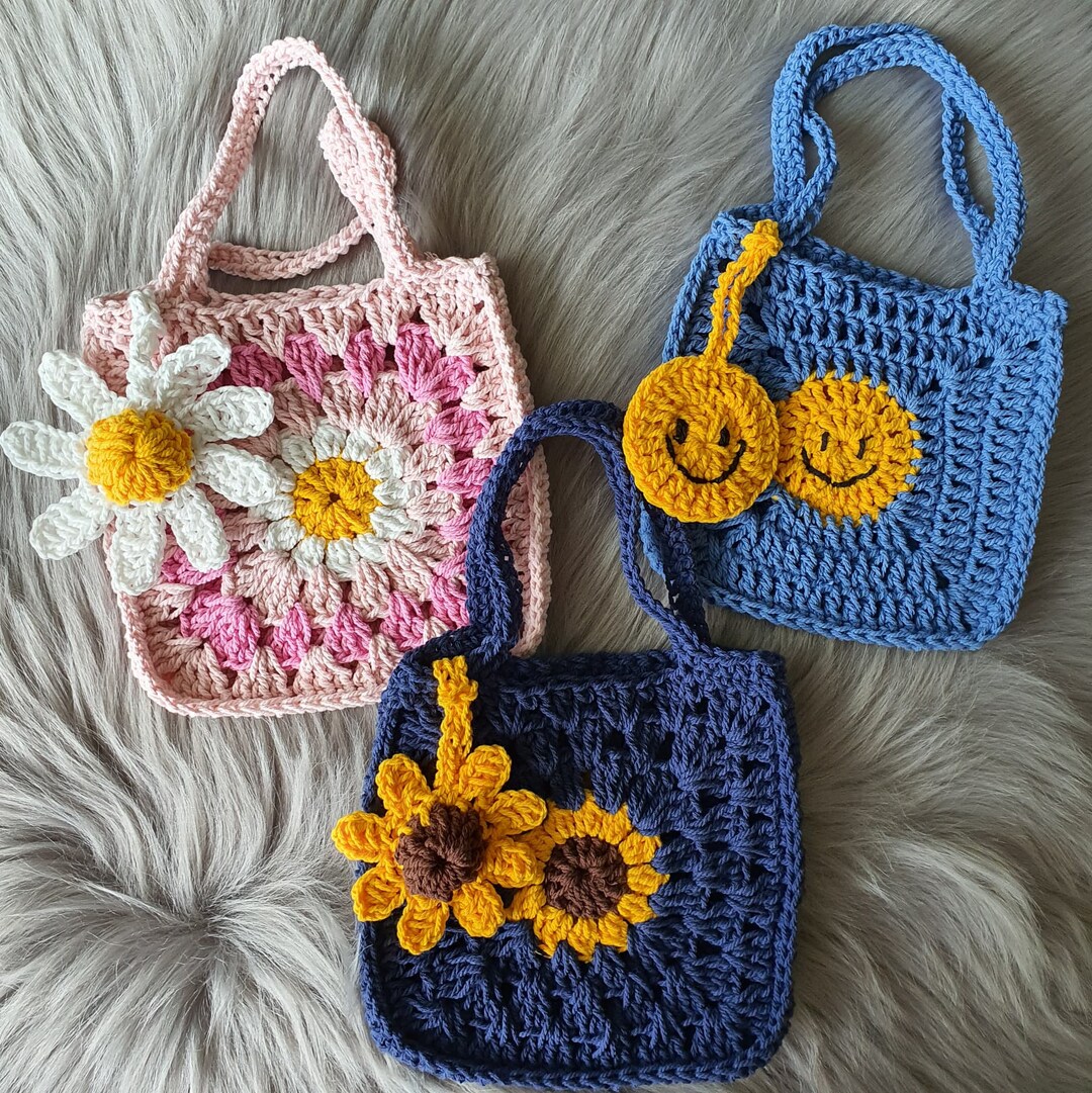 Little Girl Crochet Purse in Cotton. - Etsy