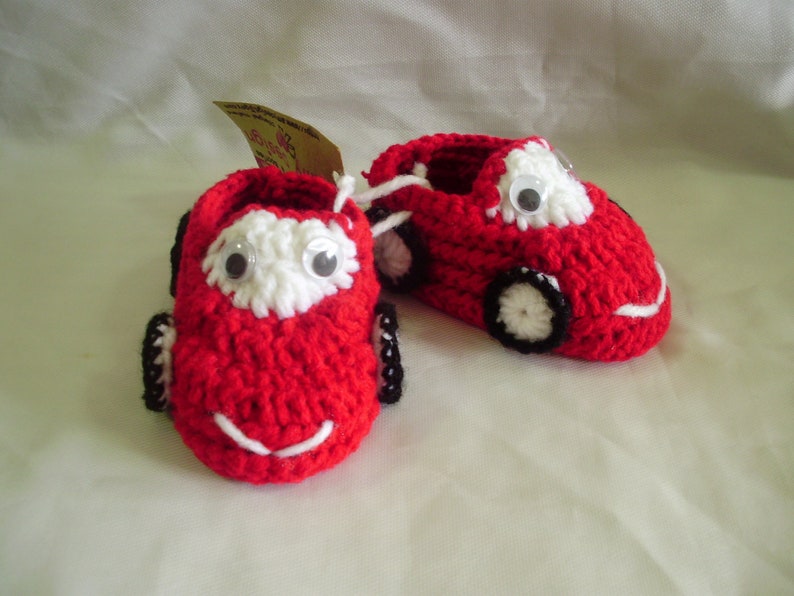 Cars handmade crochet shoes | Etsy