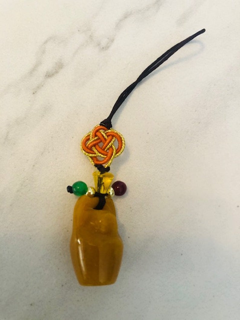 Chinese Knot Money Charm, Key Chain Pendant, Jade or Glass Ornament ...