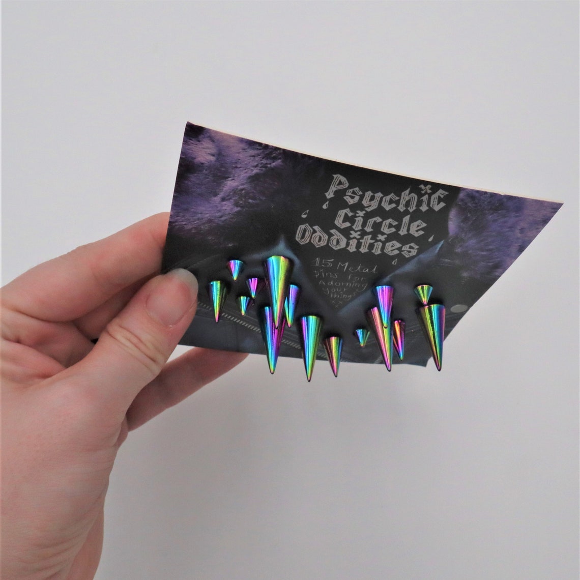 Rainbow Colored Metal Spike Pin Set 15 Different Pins Great - Etsy