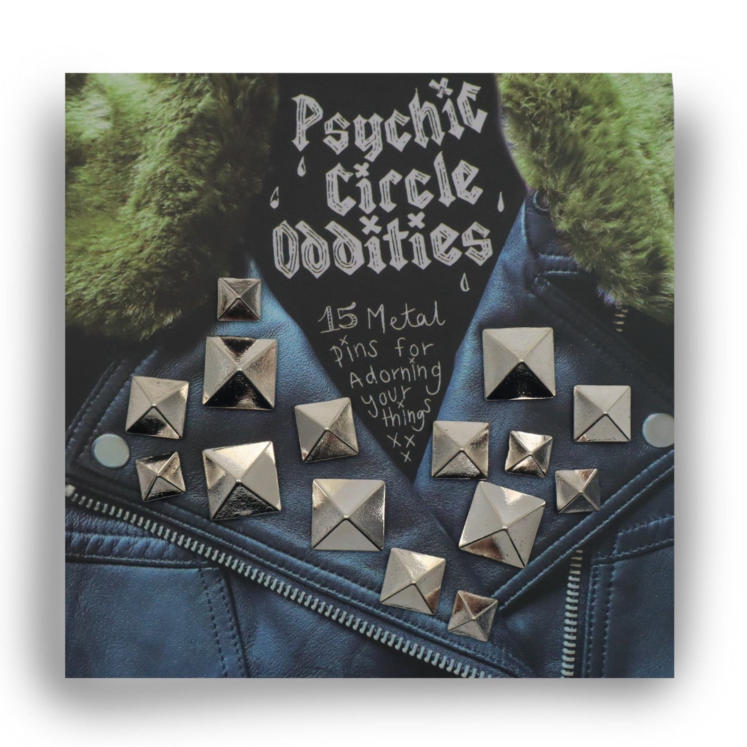 Silver Colored Metal Pyramid Stud Pin Set- 15 Pieces! Great Gift! - Etsy