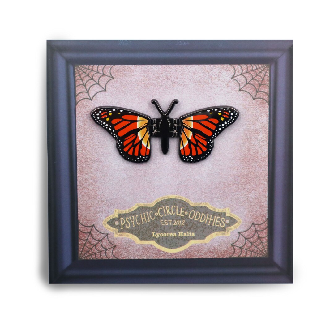 The Monarch Butterfly - Moving Wing Enamel Pin! - Etsy