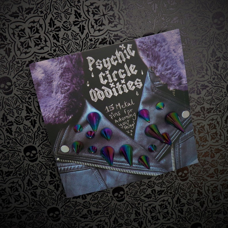 Rainbow Colored Metal Spike Pin Set 15 Different Pins Great - Etsy