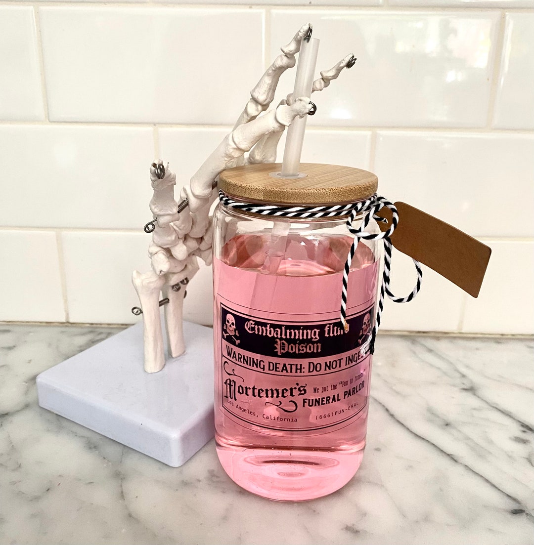 Embalming Fluid! Limited Edition Halloween 2023 Glass Cup With Lid! - Etsy