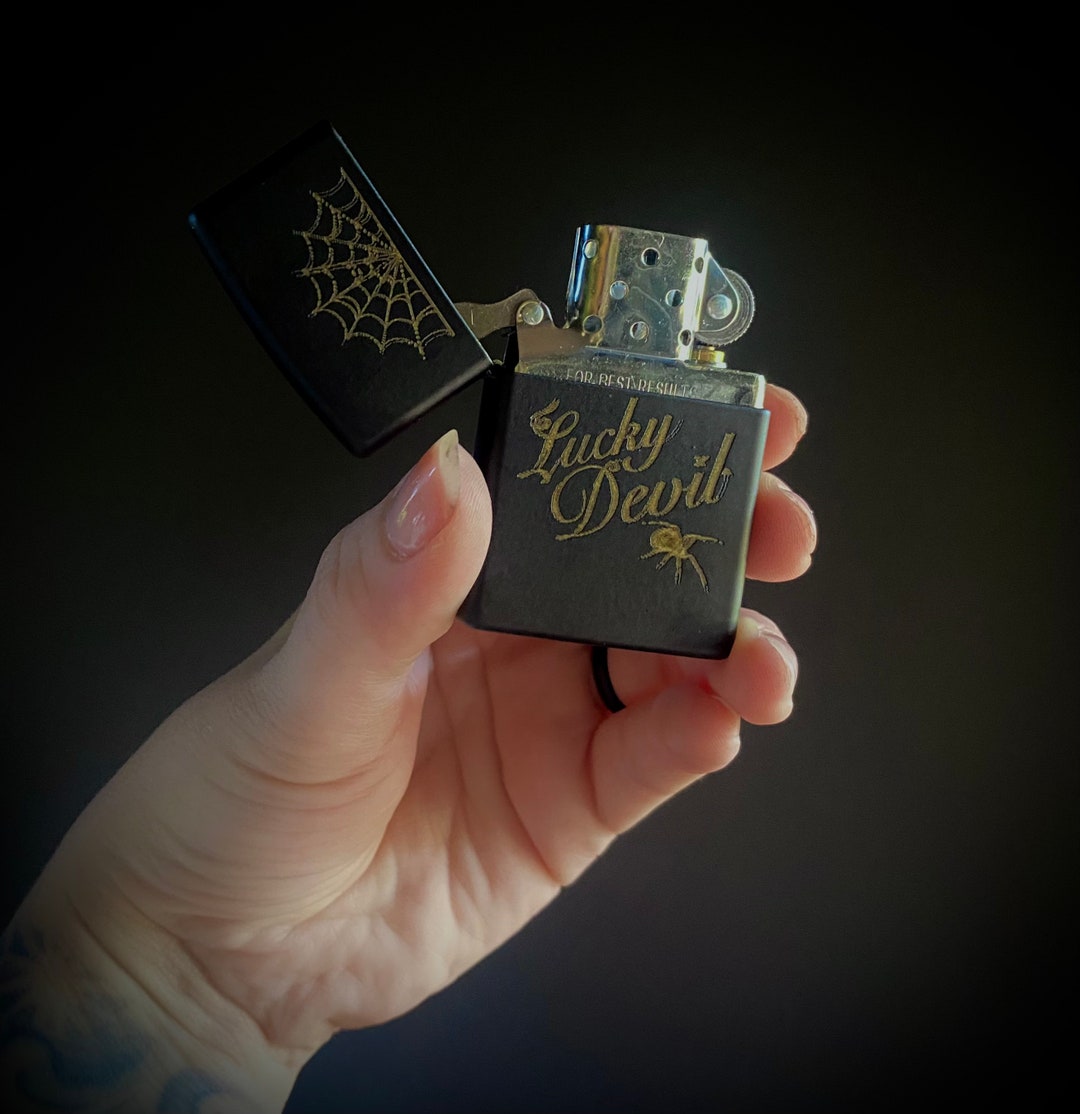 Zippo X Psychic Circle Oddities - Refillable Lucky Devil Lighter! Great ...