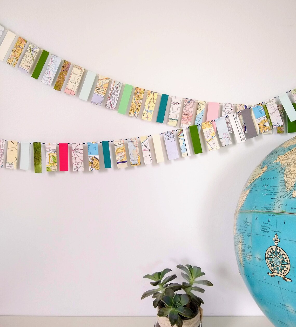 Map Party Decor Set | Etsy