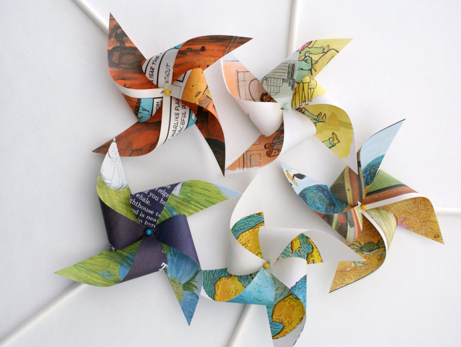 Set of Storybook Pinwheels - Etsy