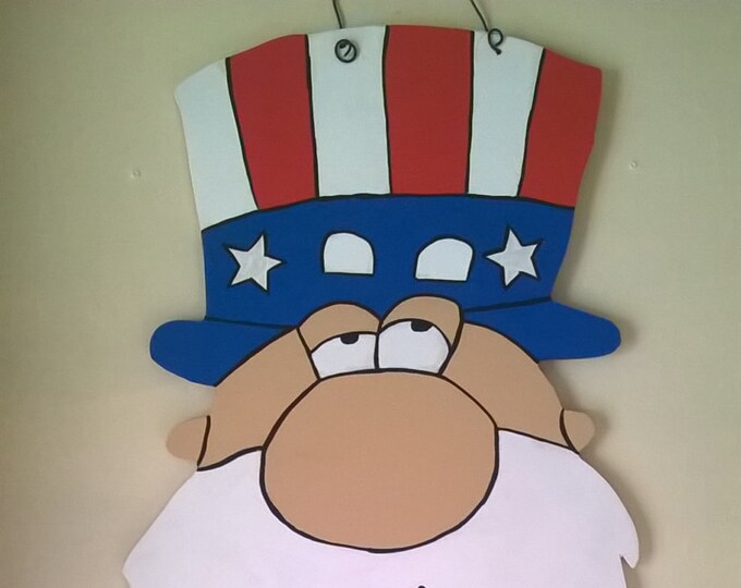 24 Wood Uncle Sam Door Hanger - Etsy