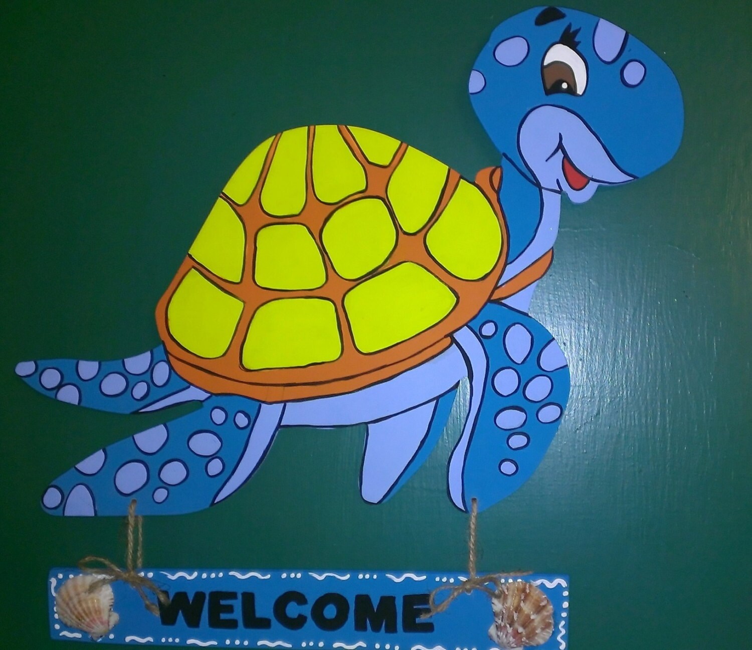 Wooden Sea Turtle Door Decor - Etsy