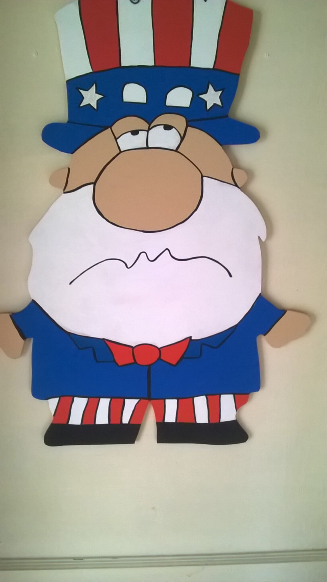 24 Wood Uncle Sam Door Hanger - Etsy
