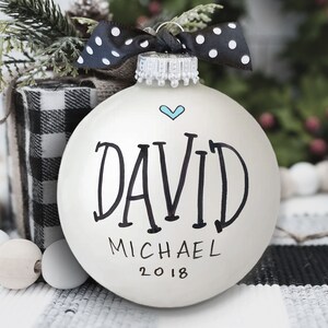 Boy Gift, Personalized Gift Boy, Baby Boy Name Ornament, Custom ...