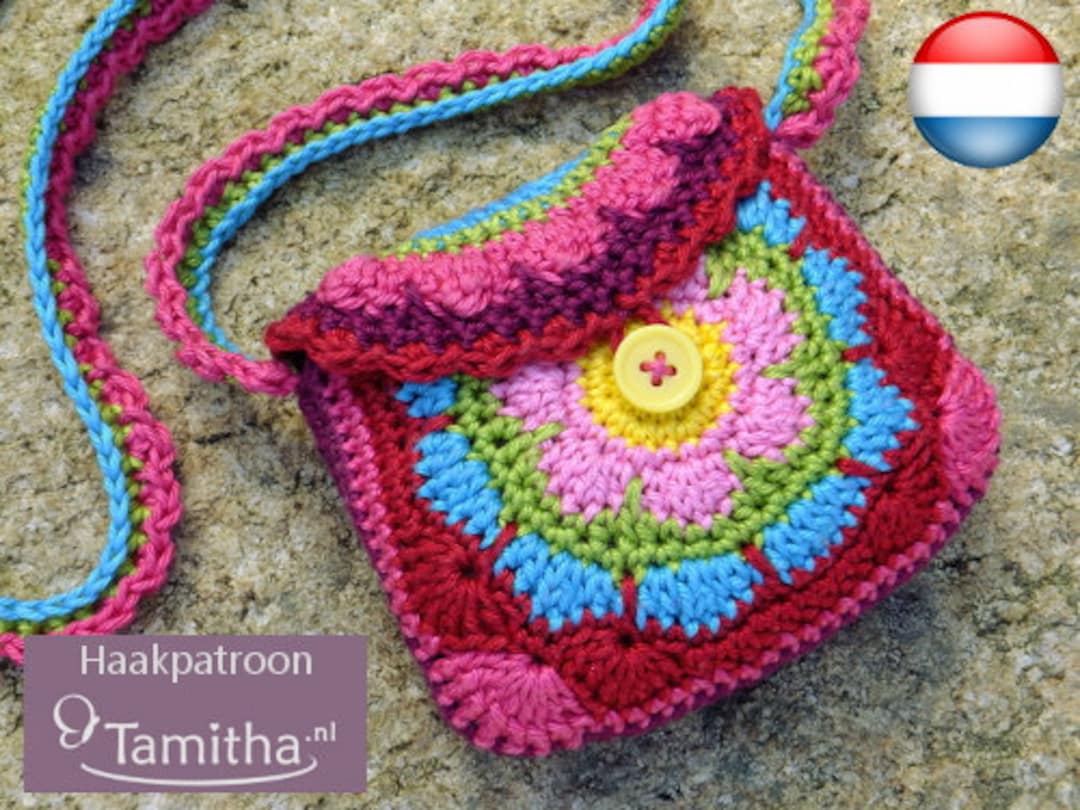 DUTCH / NEDERLANDS PATROON Fleurig Tasje (haakpatroon - Pdf) - Etsy