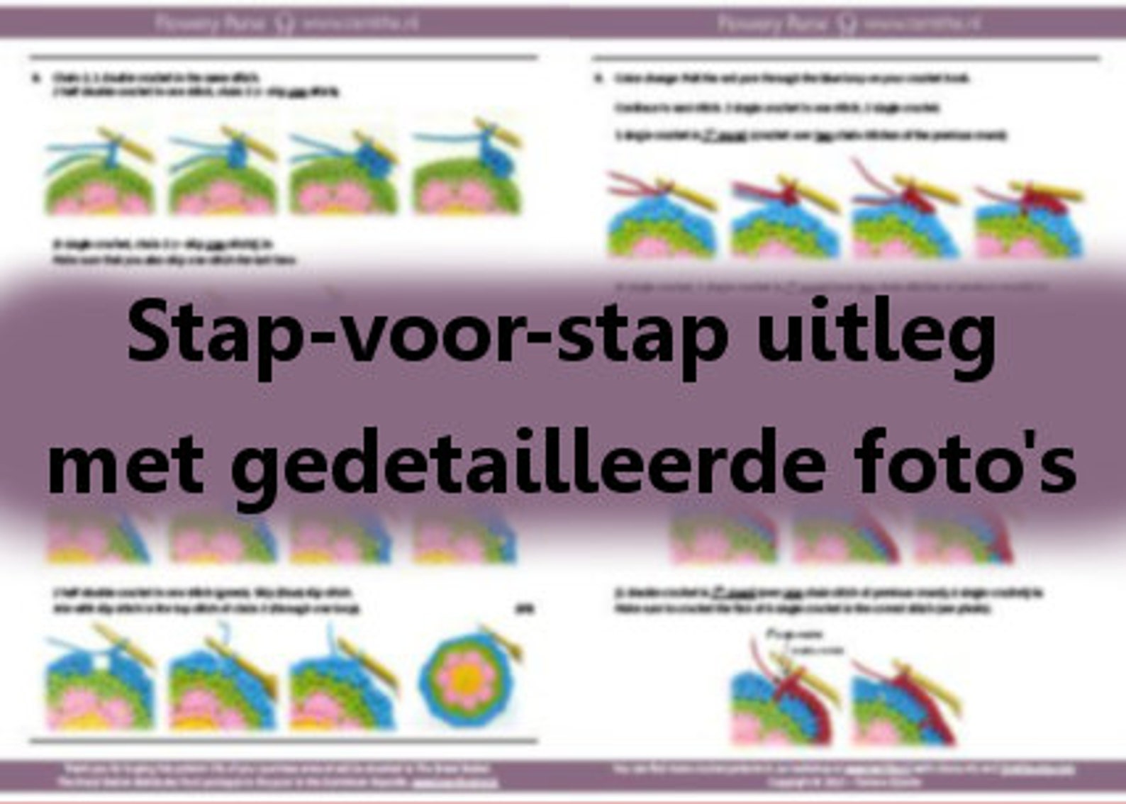 DUTCH / NEDERLANDS PATROON Fleurig Tasje (haakpatroon - Pdf) - Etsy