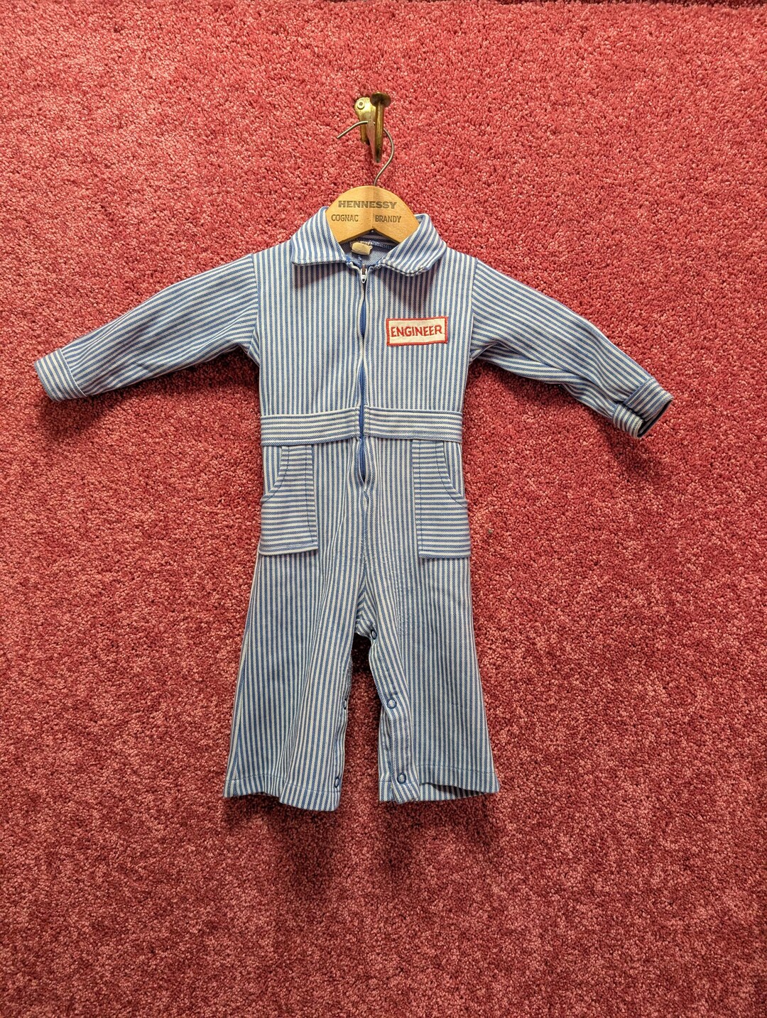 Way Cute Vintage 70's Hickory Stripe Enginer Baby Romper 12mo - Etsy