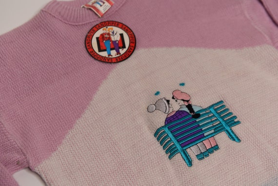 Friggin' Nice Vintage 80's "Couple In Love" Knit Swea… - Gem