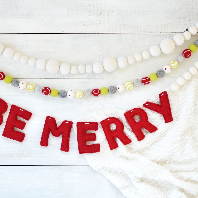 Merry and Bright Banner - Etsy