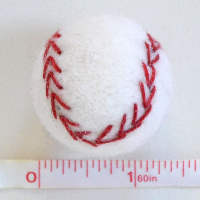 Felt Baseball | Wool Felt Baseball | Baseball for DIY | Baseball Decor ...