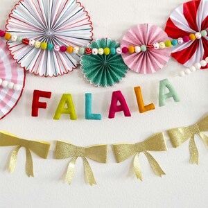 FALALA Felt Garland | Bow Garland | Felt Ball Garland | Christmas Felt ...