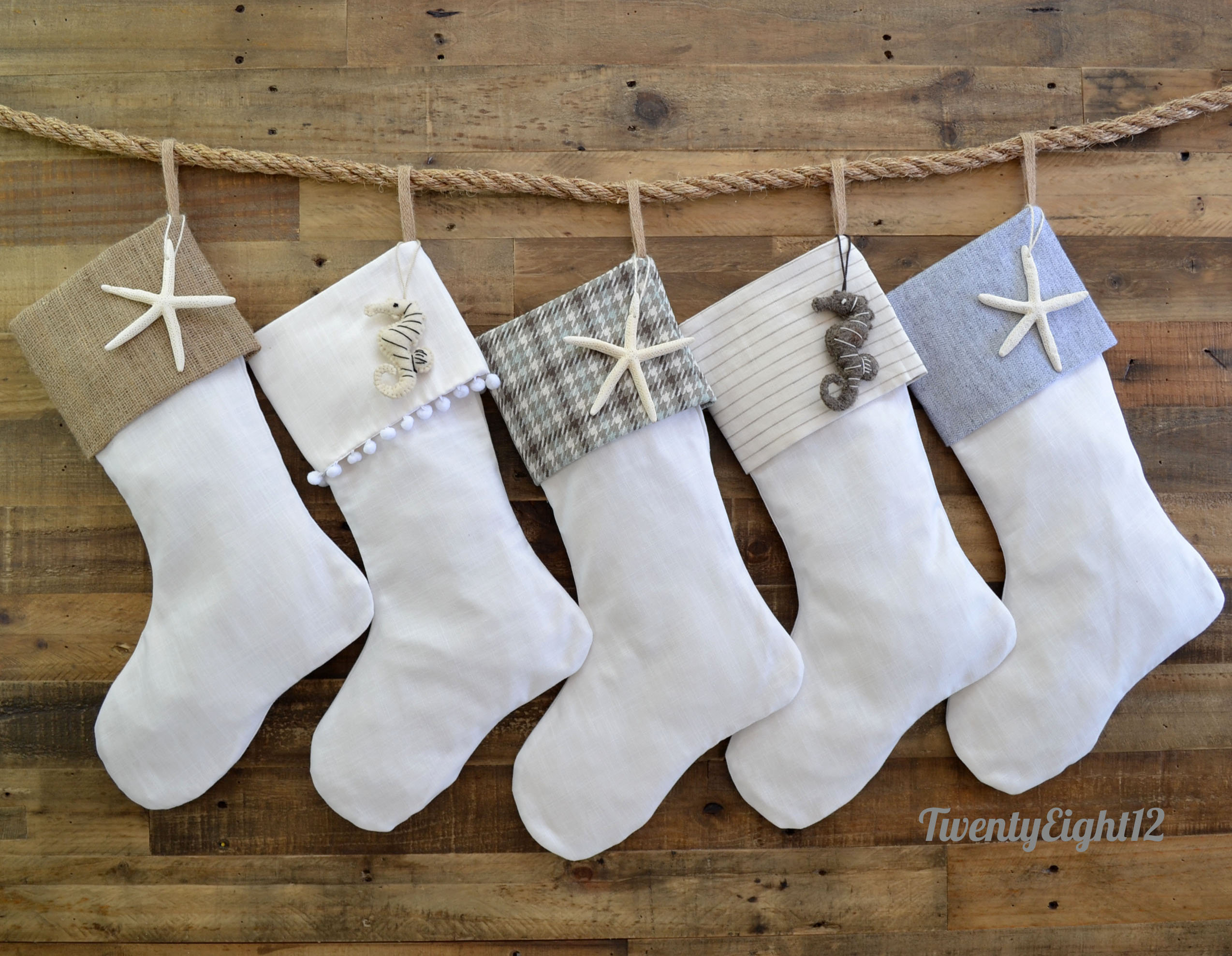 White Linen Stockings Ivory Sequin & White LINEN Stocking | Etsy