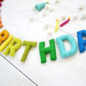 Happy Birthday Banner Birthday Garland, HAPPY BIRTHDAY Garland, Party ...