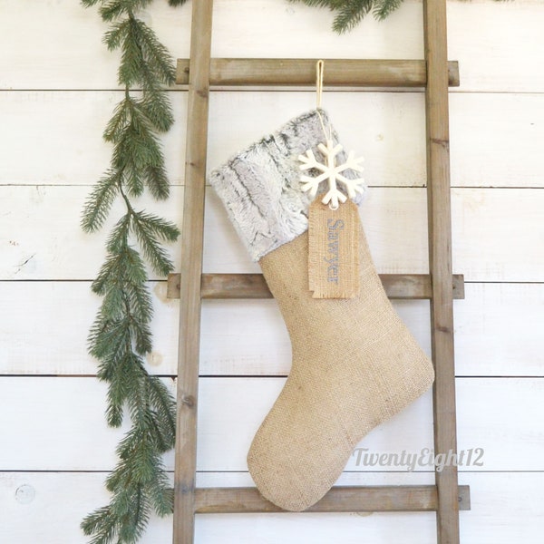 Burlap Dog Stocking - Etsy