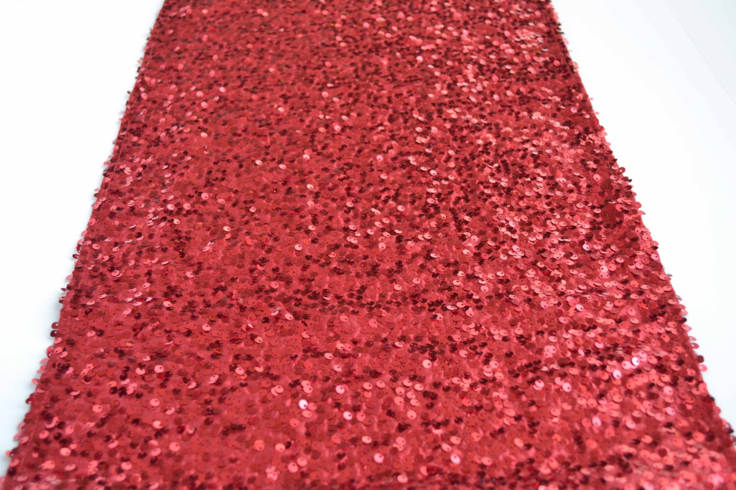 Red Sequin Runner -14" X 108" - Sequin Table Runner, Table Runner ...