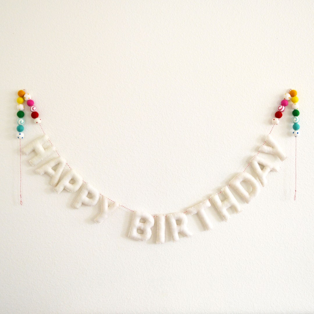 Happy Birthday Banner | Birthday Garland | HAPPY BIRTHDAY Garland ...