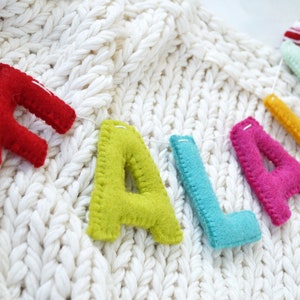FALALA Felt Garland - Felt Ball & Letter Garland, Felt Ball Garland ...