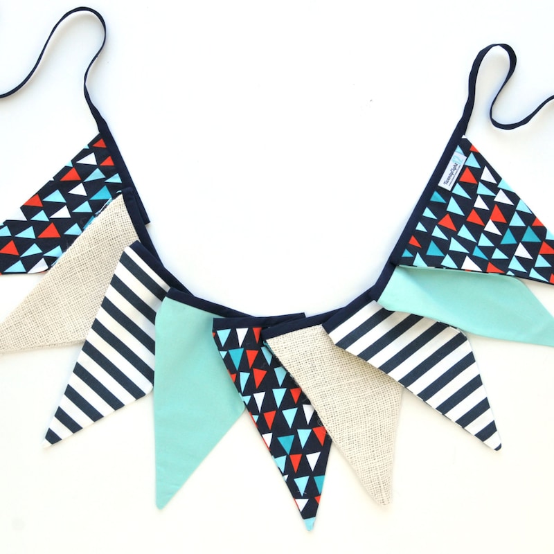 Navy Aqua Nursery - Etsy