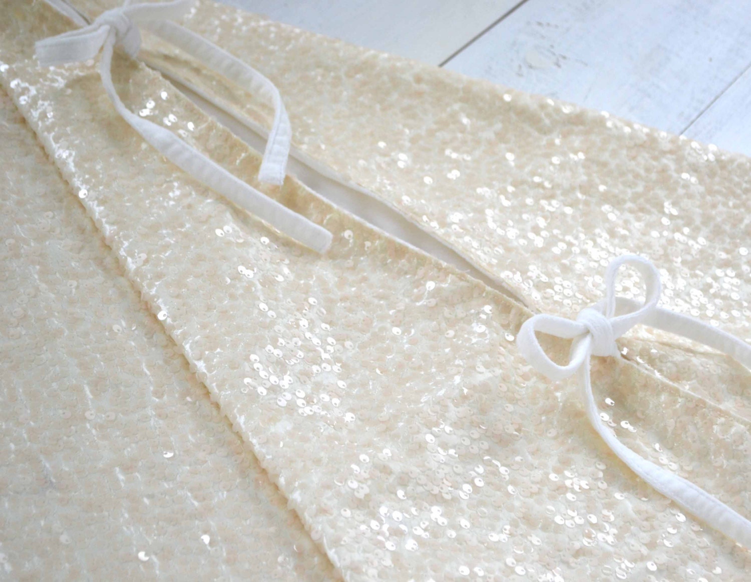 Christmas Tree Skirt, Ivory Tree Skirt, Neutral Tree Skirt, 52" Tree ...
