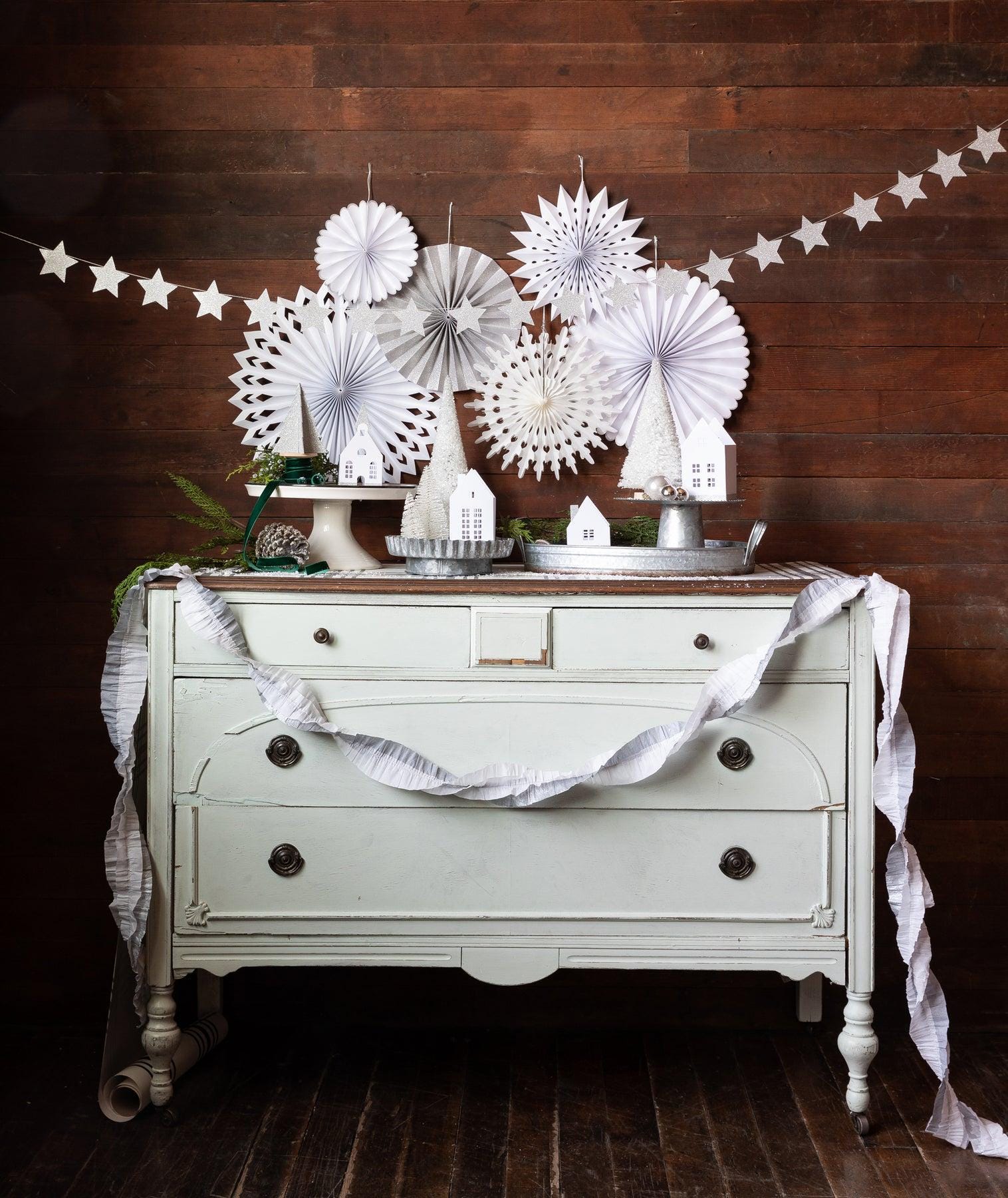White Paper Party Fans | Party Decor | Birthday Party Decor | Party ...