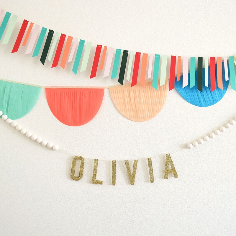 Felt Name Garland - Etsy