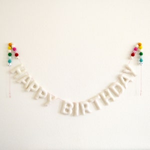 Happy Birthday Banner | Happy Birthday Sign | Felt Garland | Birthday ...