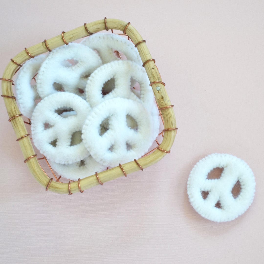 Felt Peace Sign | Wool Felt Peace Sign | Peace Sign for DIY Hair Clip ...