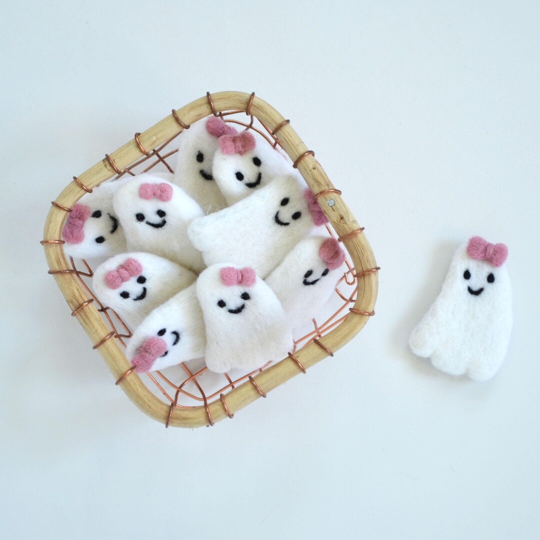 Felt Ghost | Wool Felt Ghost | Ghost for DIY | Halloween Decor | White ...