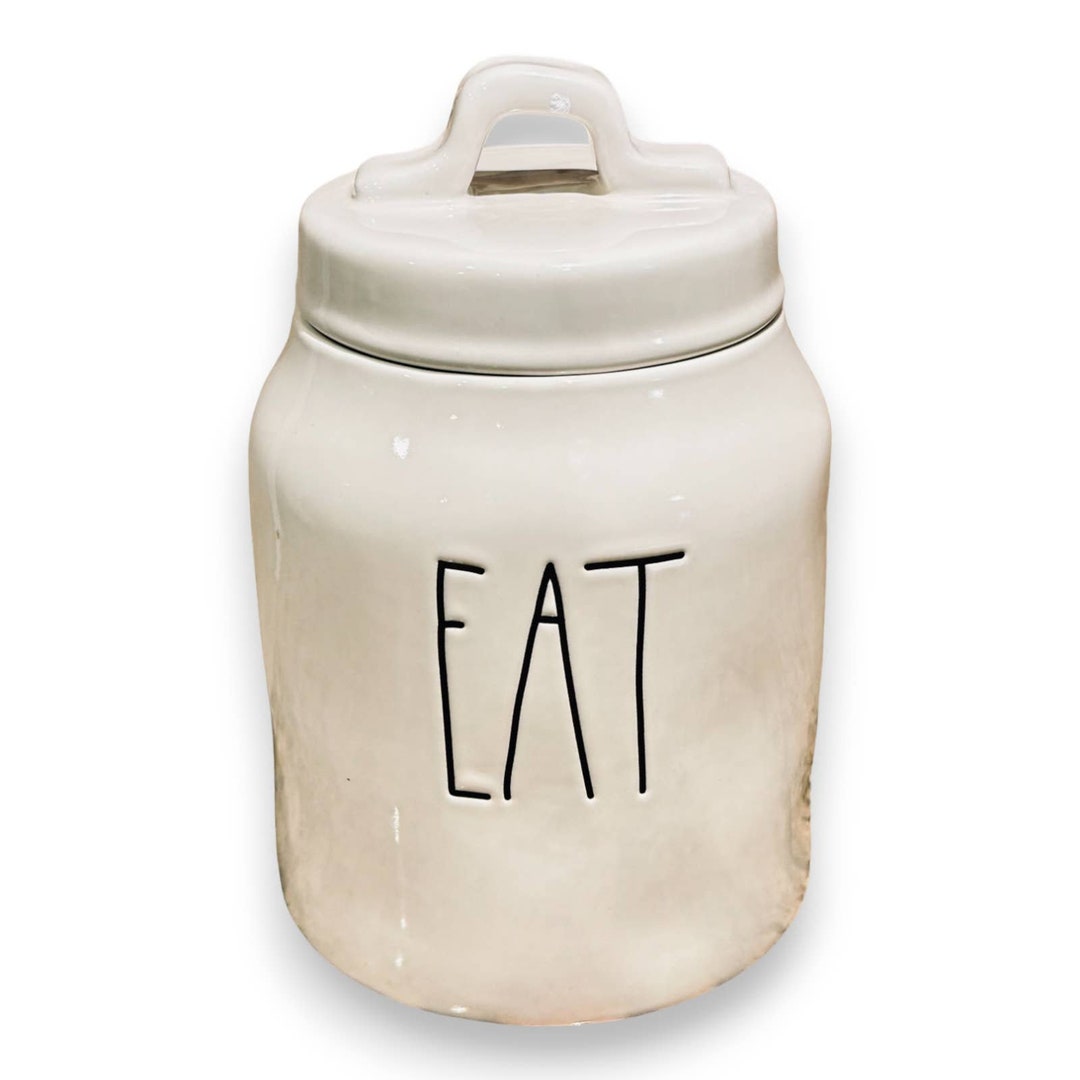 EAT Rae Dunn Dimpled Airtight Cannister Artisan Collection - Etsy