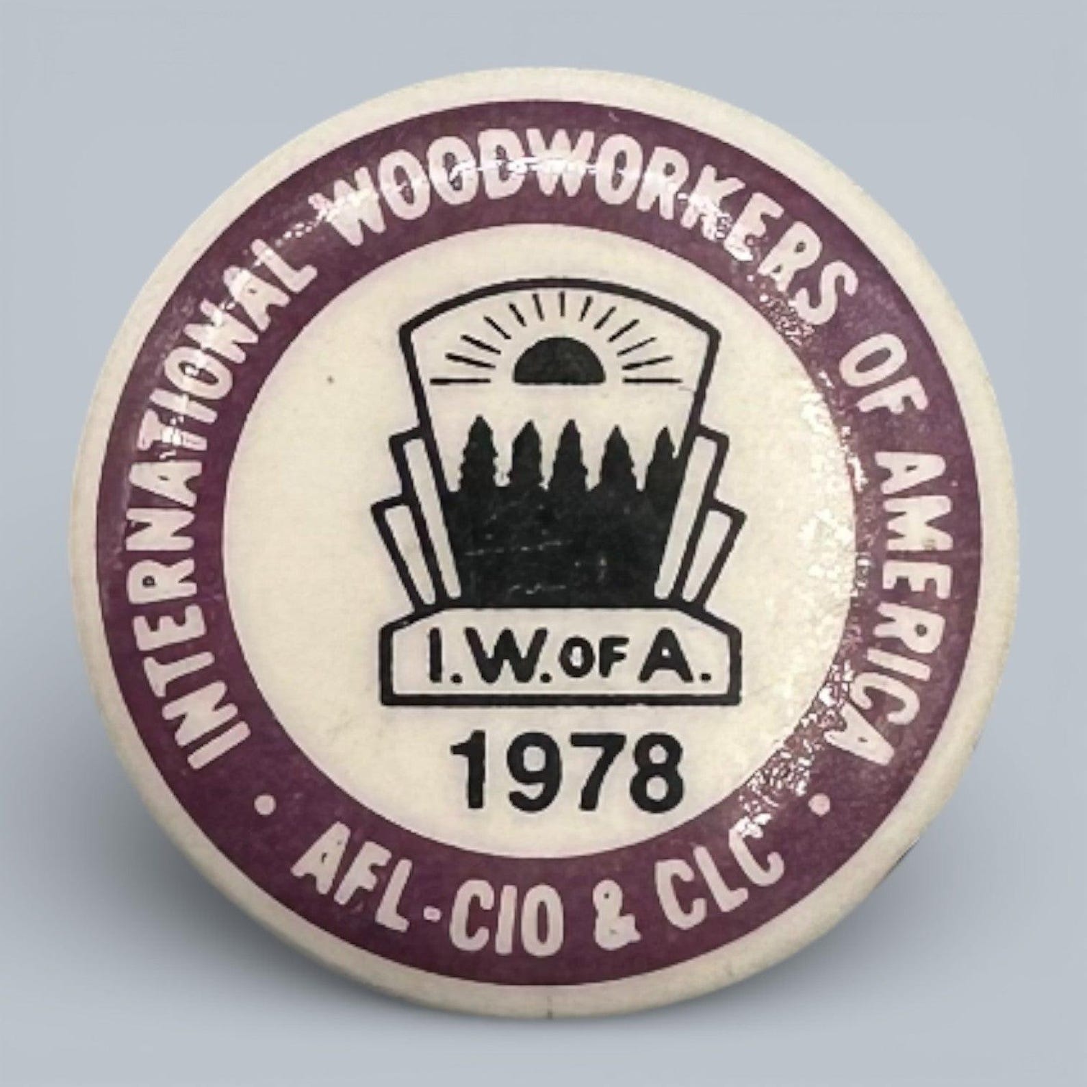 Vintage IWA of A Labour Union Pinback Buttons Collection 1975 - 1986 - Etsy