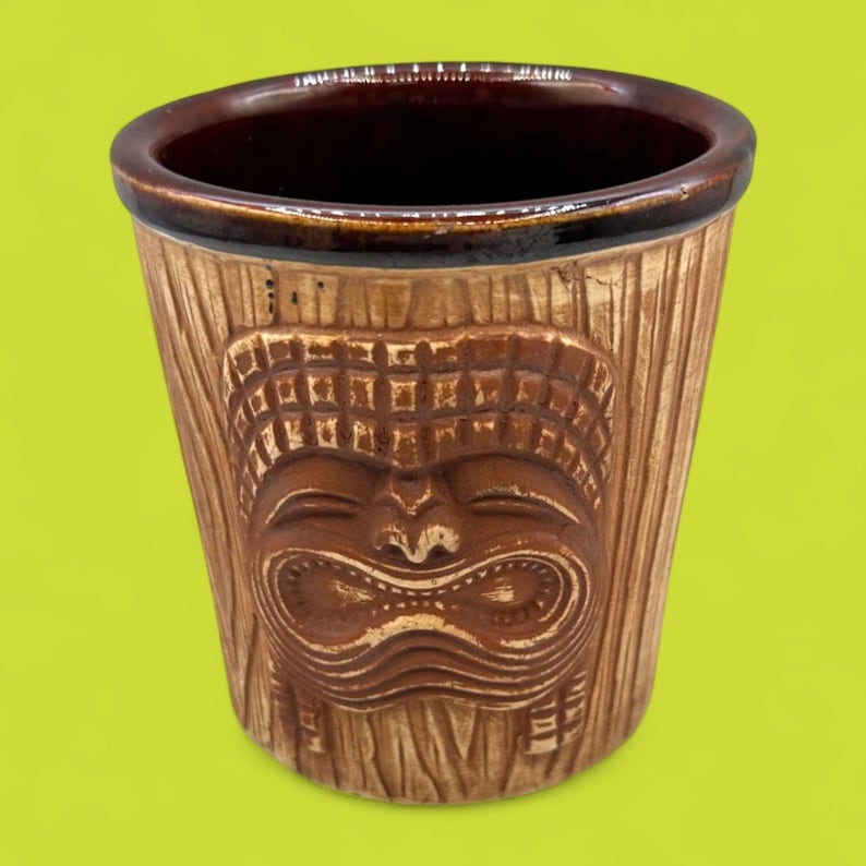 Vintage Tiki Planter Pot – Hawaiian Theme Ceramic by Contempo Japan - Etsy