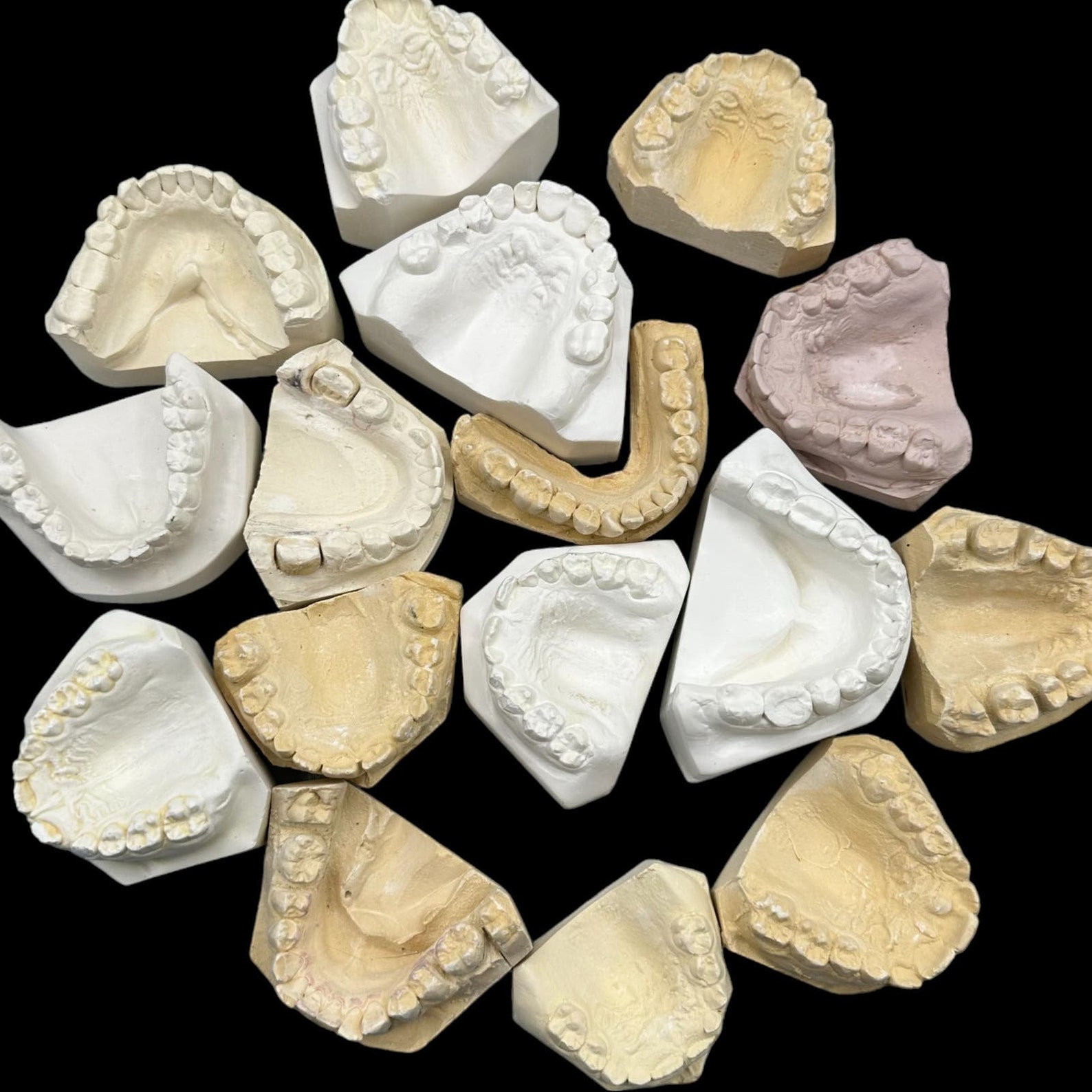 Vintage Plaster Dental Mold - Teeth Tooth Mold - Creepy Oddity - Dental ...