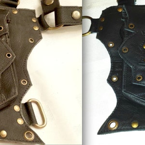 Leather Utility Holster Black or Brown Shoulder Crossback - Etsy