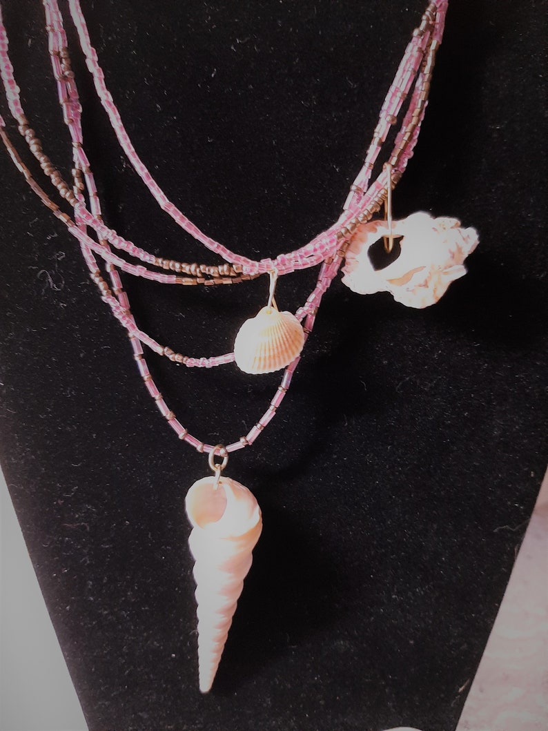 Multi Strand Sea Shell Necklace - Etsy